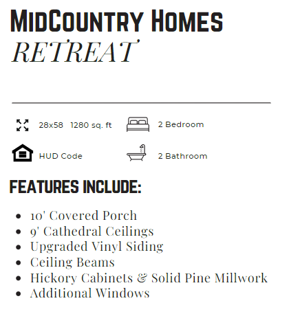 MidCountry "Retreat" - Ideal Homes